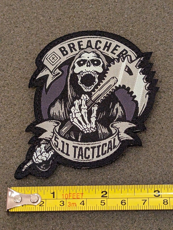 5.11 Tactical Patch Breacher Morale Patch Rare Gray/Black | eBay