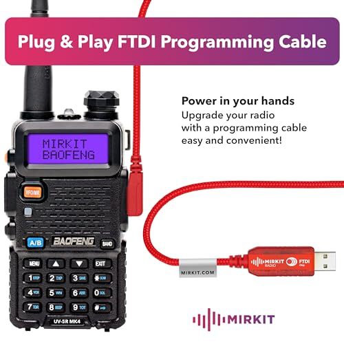 4 X Baofeng Mirkit UV-5R 8W Dual Band Long Range Radio Walkie Talkie ...