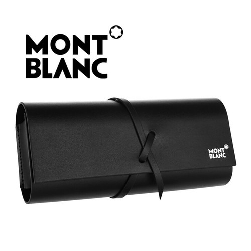 Mont Blanc Sunglasses Eyeglasses Leather Medium Soft Case with Cloth ...