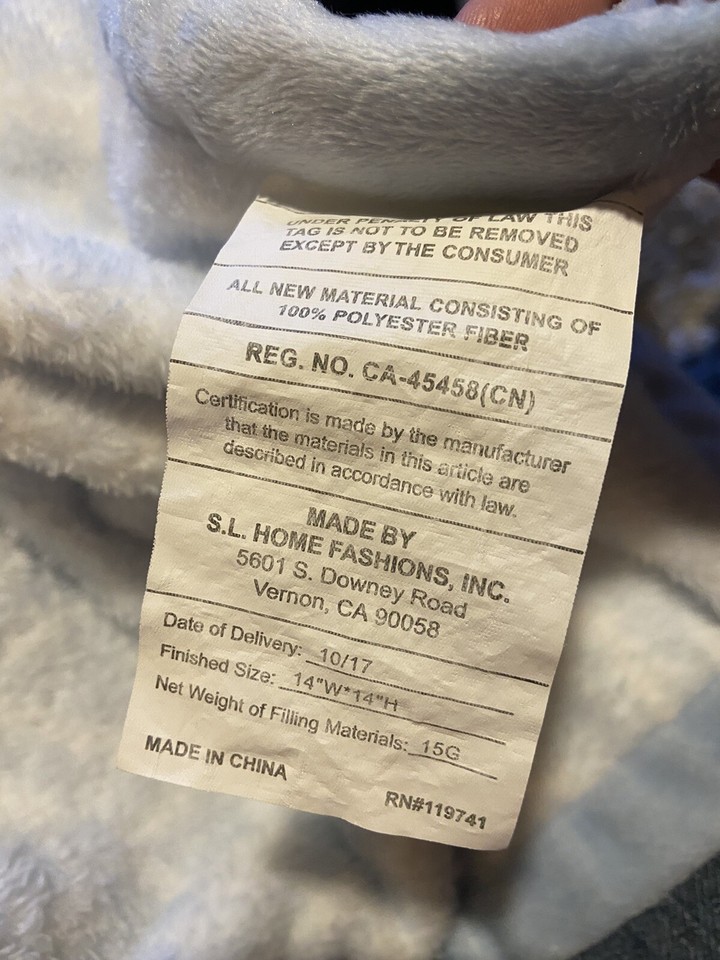 Blue White Triangle Elephant Baby Blanket Knotted Knots 119741 SL Home ...