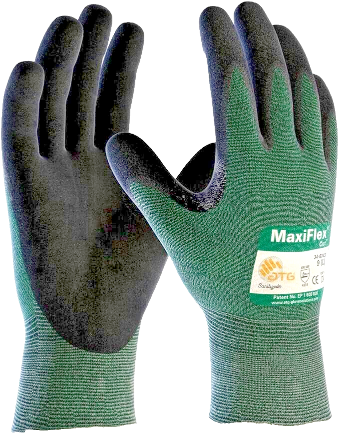 MaxiFlex Cut 34-8743 Cut Resistant Nitrile Coated Work Gloves, Medium ...