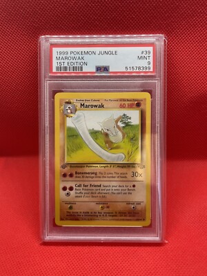 1999 Pokemon Jungle 1st Edition #39 Marowak PSA 9 MINT | eBay