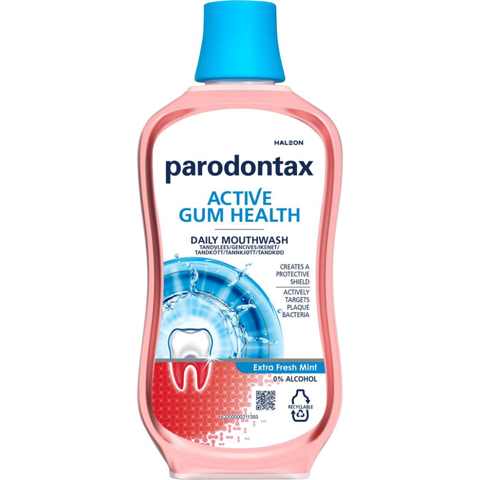 3 x PARODONTAX Daily Mouthwash Prevents Bleeding Gums Alcohol Free ...