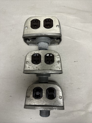 National Electric,60768-X,Aluminum Plug Receptacles Side Mount LOT of 3 ...