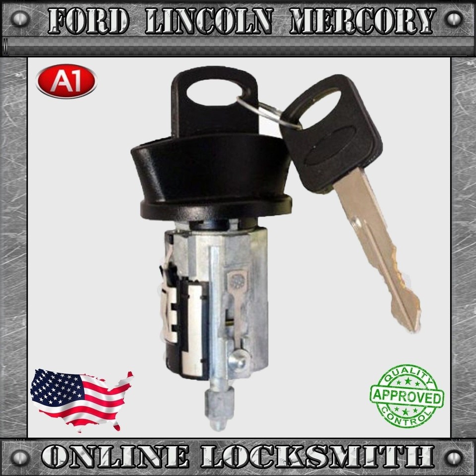 Ford F150/F250/F350 1996-2001 8-Cuts Coded Ignition Switch Cylinder w ...