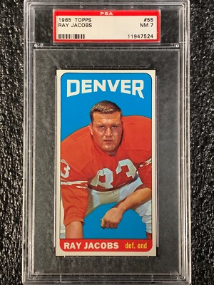 1965 Topps Football #55 Ray Jacobs PSA 7 | eBay