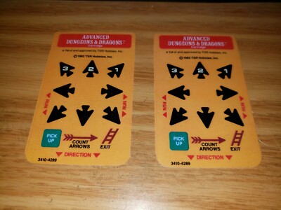 Intellivision Overlays - Advanced Dungeons & Dragons ORIGINAL, BRAND ...