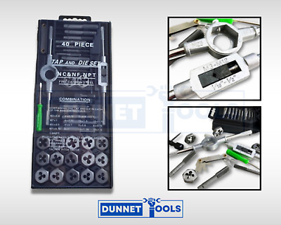 Tap And Die Set 40pc Metric Wrench Cutter Set M3-M12 In Storage Case ...