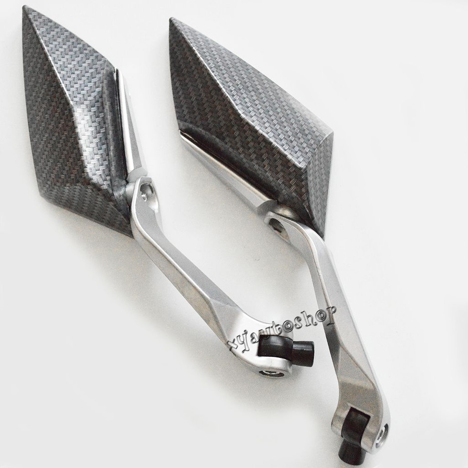 8MM 10MM CARBON GY6 MOTOR SCOOTER REAR-VIEW MIRRORS FOR VITACCI HYOSUNG ...