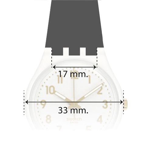 Resin Swatch Replacement Watch Strap Plastic Swatch - 17mm (20mm) In 12 ...