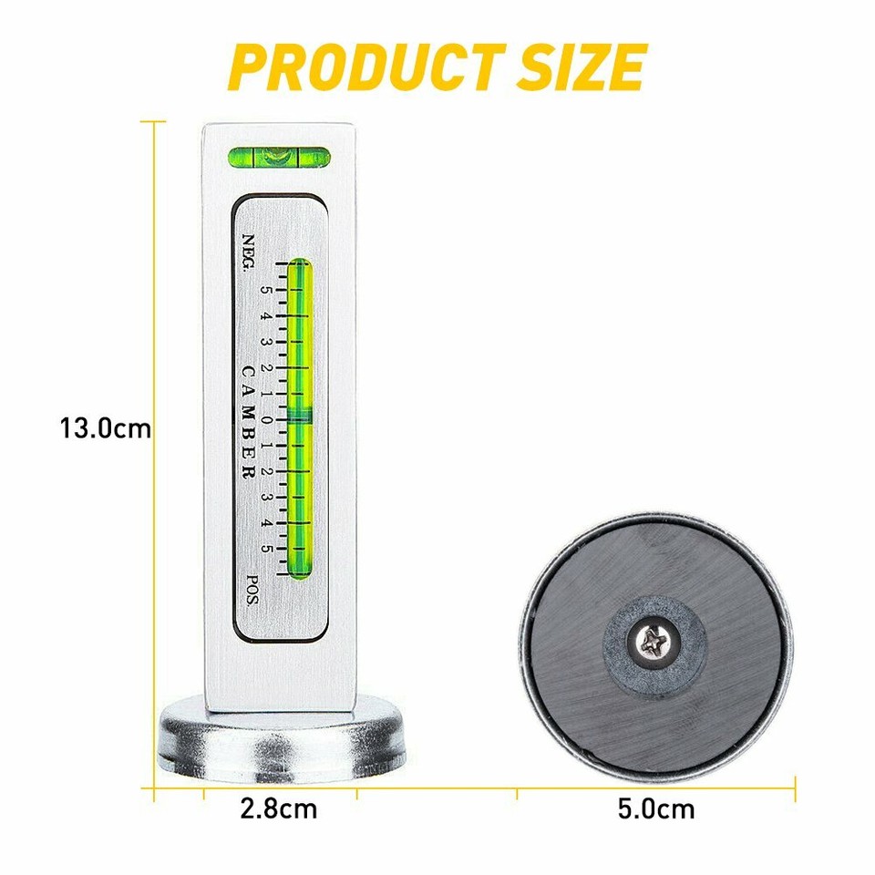 Magnetic Gauge Tool Measure Camber Caster Strut Angle Wheel Hub ...