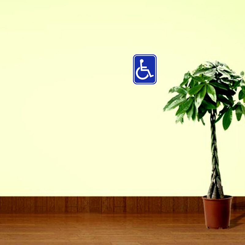 2PCS Disabled Sign Disability Mobility Parking Car Sticker PVC Decal ...