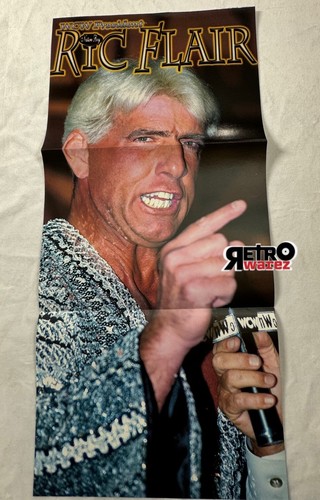 WCW Ric Flair Poster 10.75x23.25” KEVIN NASH GOLDBERG wrestling wwf wwe ...
