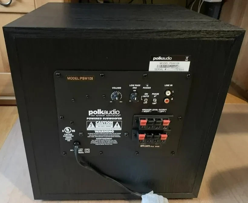 Polk Audio PSW108 10" Active Subwoofer - Black (Used) #c | eBay