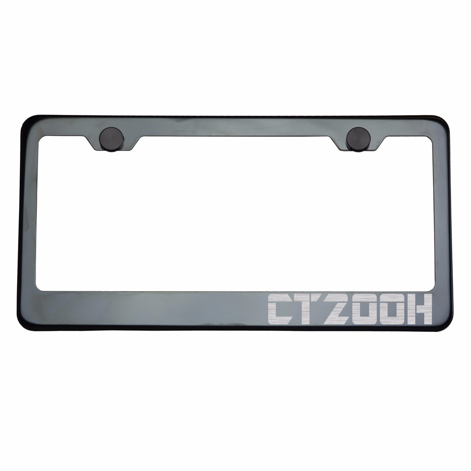 Titanium Gun Metal License Plate Frame CT200H Laser Etched Metal Screw ...
