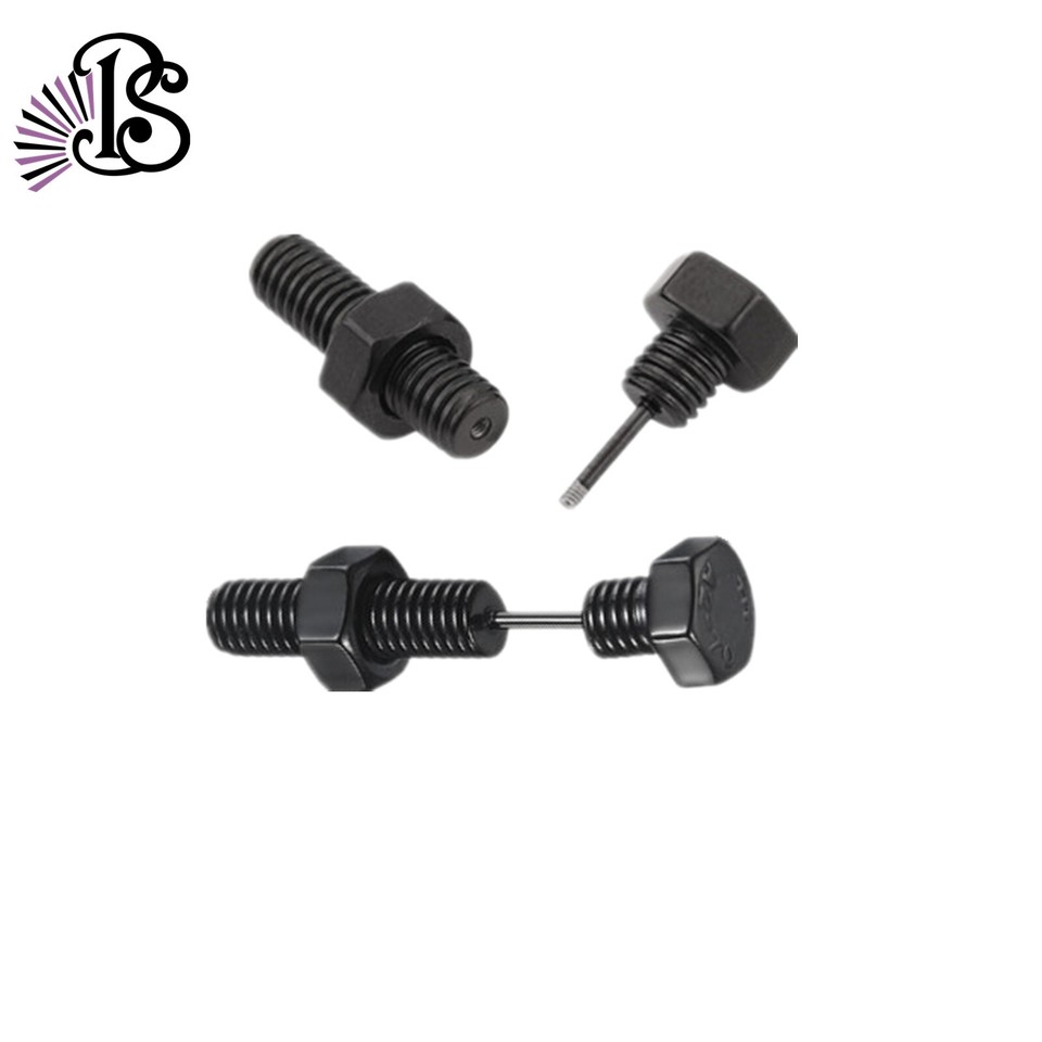 4pcs Stainless Steel Punk Spike Screw Bolt Stud Earrings Body Piercing ...