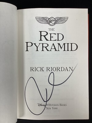 Rick Riordan Signed Book The Red Pyramid 1st Edition Author Autograph ...