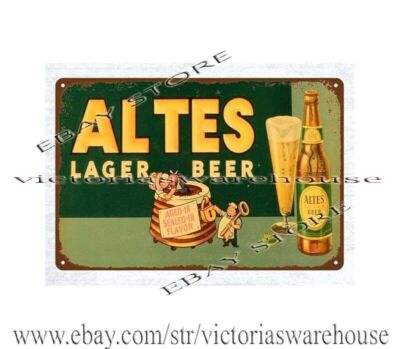 ALTES LAGER beer metal tin sign decorative tin wall hangings | eBay