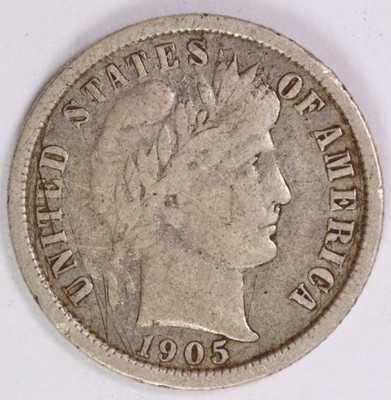 1905-O 10C Barber Dime Very Fine VF Semi-Key Date US Coin | eBay