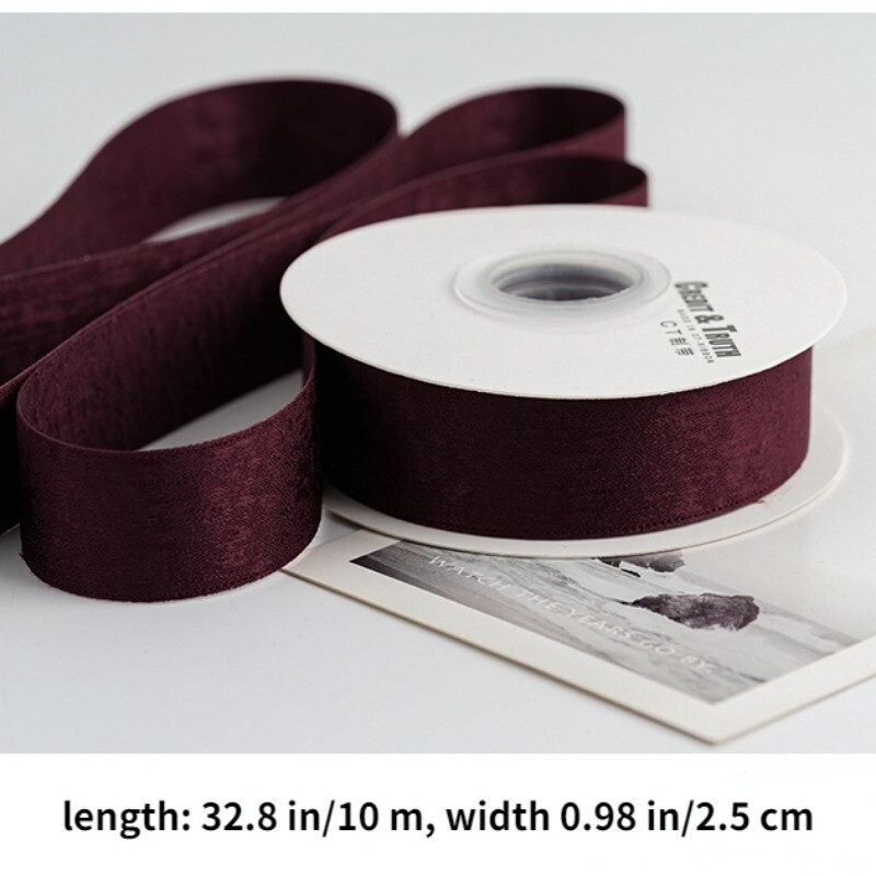 10M Velvet Ribbon Double-Sided Strips Webbing Edge Trim Fabric DIY ...