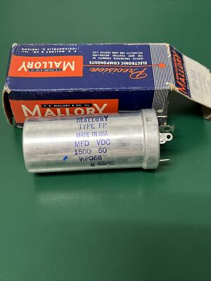 MALLORY WP-068 CAPACITOR TYPE FP 1500 MFD 50VDC | eBay