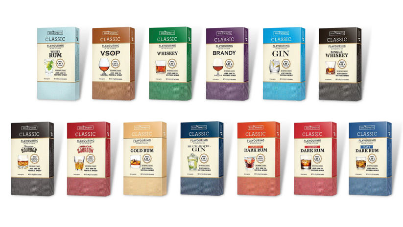 Still Spirits Classic Spirit Flavouring Essence Sachets For 2.25L ...