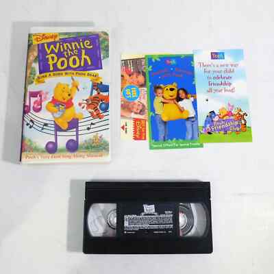 Winnie the Pooh Sing a Song with Pooh Bear VHS Disney Clamshell With ...
