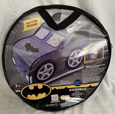 Child's Batman Pop Up Tent DC Comics Batmobile Tent Pop Up Play Tent ...