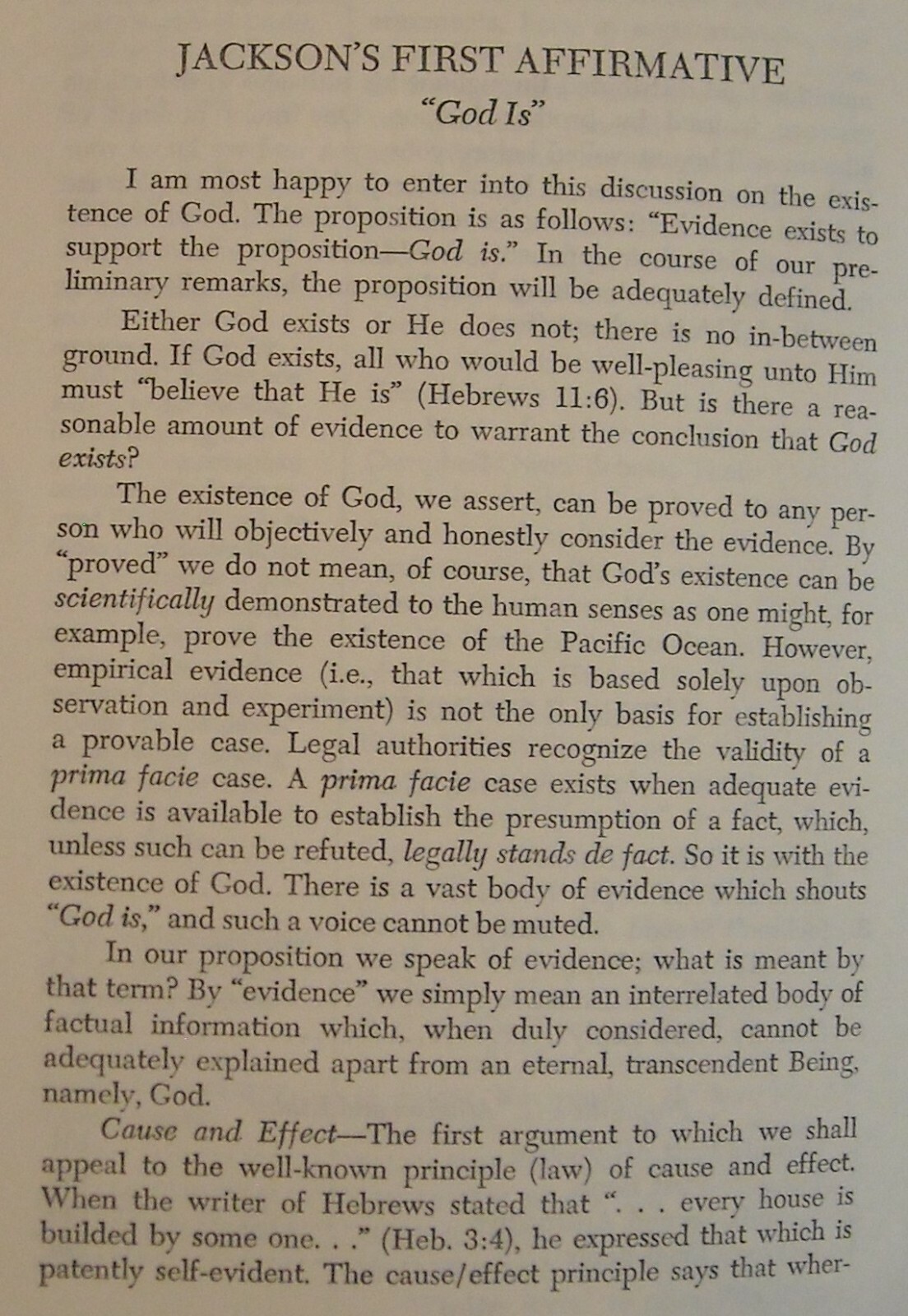 JACKSON - CARROLL DEBATE ON ATHEISM & ETHICS ~ Church of Christ +THOMAS ...