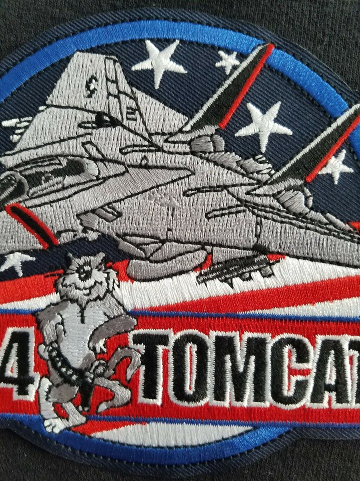 U.S.N Navy F-14 FIGHTER JET NAVY TOMCAT Military JACKET VEST Patch | eBay