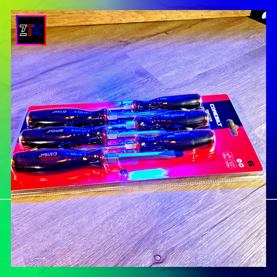 Corebilt Demolition Screwdriver Set & VonHaus Electric Paint Gun ...