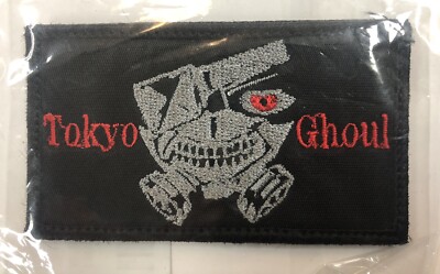Tokyo Ghoul anime logo Patch Embroidered Black With Hook Backing | eBay