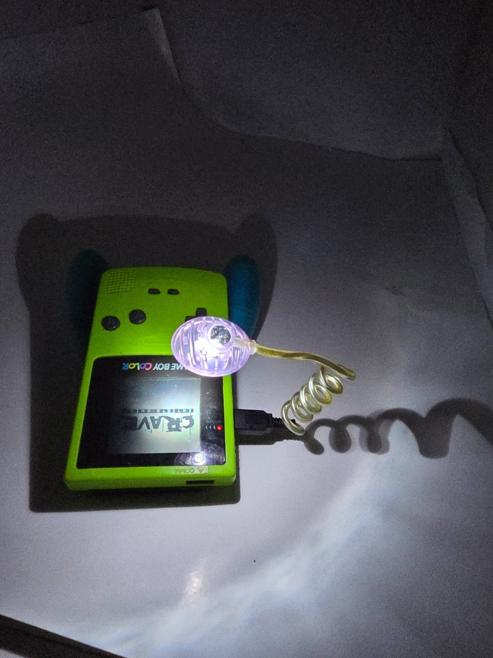 NEW Super Bright LED Snake Worm Light for GameBoy Color No Batteries ...