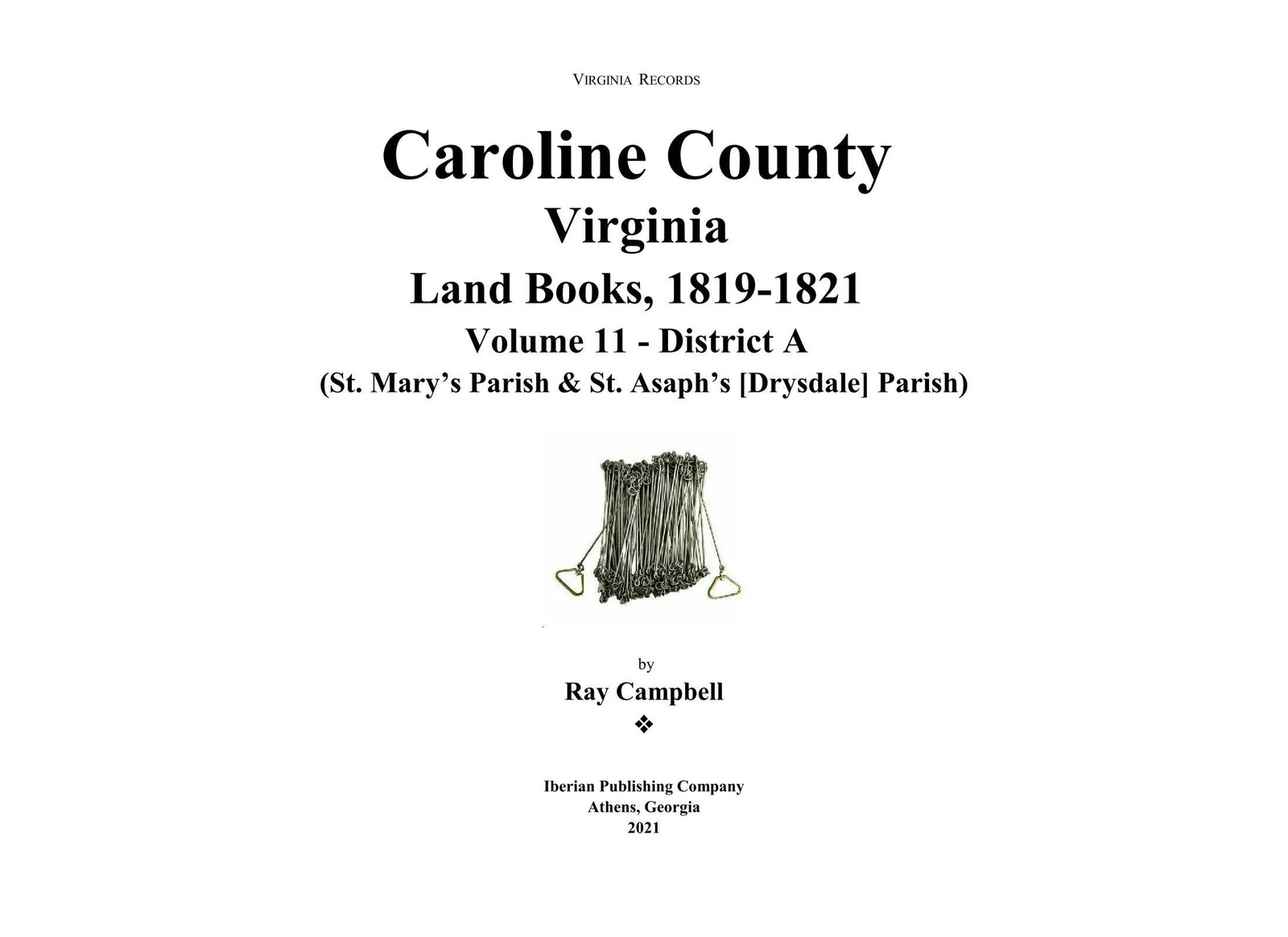 Caroline County Virginia Land Books 1819-1821 District A St Marys ...