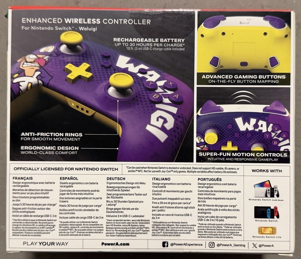 New PowerA Enhanced Wireless Controller - Nintendo Switch - Super Mario ...