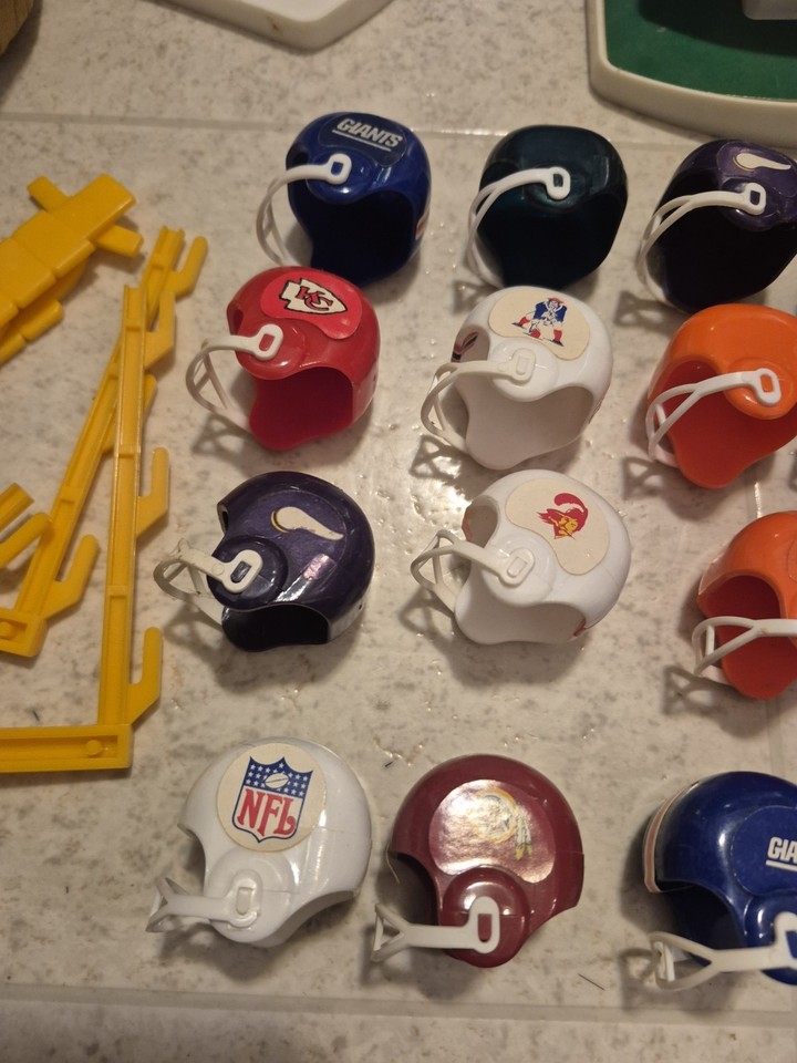 VINTAGE NFL 1970s Pre-Expansion Football Mini Helmets and Goal Posts ...