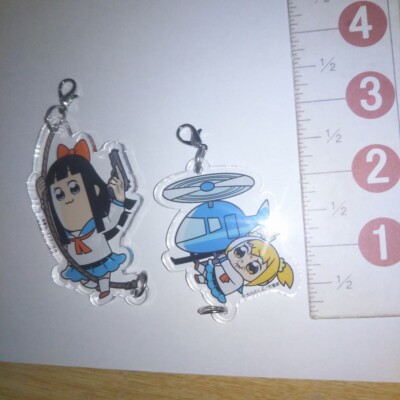 A72747 Pop Team Epic Poptepipic x PRINCESS CAFE Acrylic charm Popuko ...