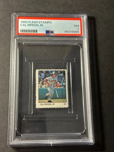 1983 Fleer Stamps - Cal Ripken PSA 7 JUST GRADED! | eBay