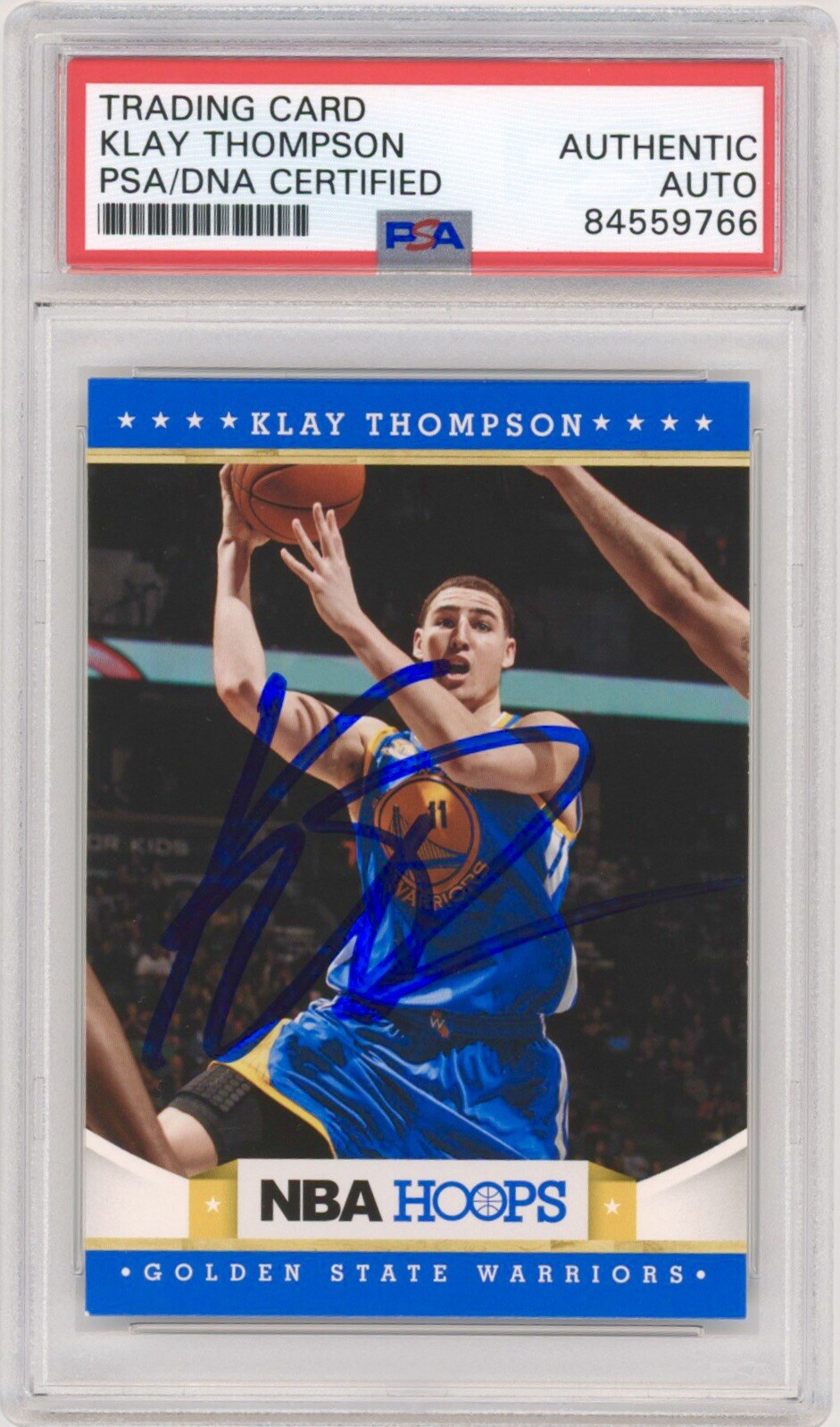 Klay Thompson Autographed Signed 2012-13 NBA Hoops Rookie Rc Warriors ...