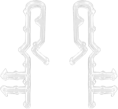 16 Pcs Hidden Blind Clips 2 Inch Hidden Channel Valance Clips Clear ...