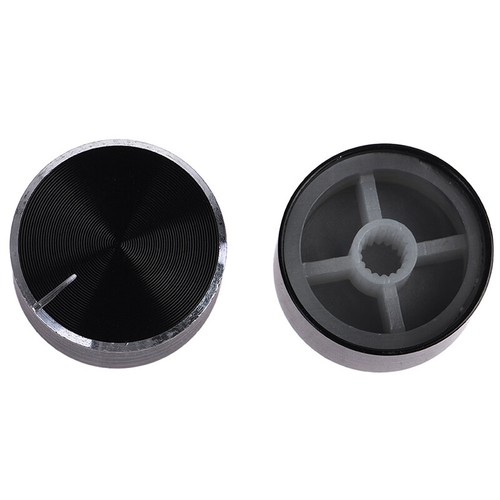 26x14mm 6mm Shaft Hole Aluminum Alloy Potentiometer Knob Volume Control ...