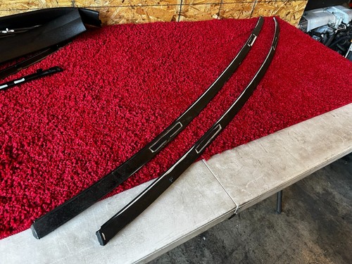 BMW 2014-2020 F32 LEFT & RIGHT SIDE ROOF RAIL MOLDING TRIM SET WHITE ...