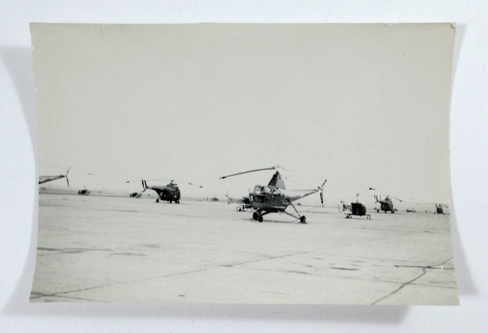 USAF Sikorsky H-5 S-51 Helicopter Photo Air Force Flight Line 1950s | eBay