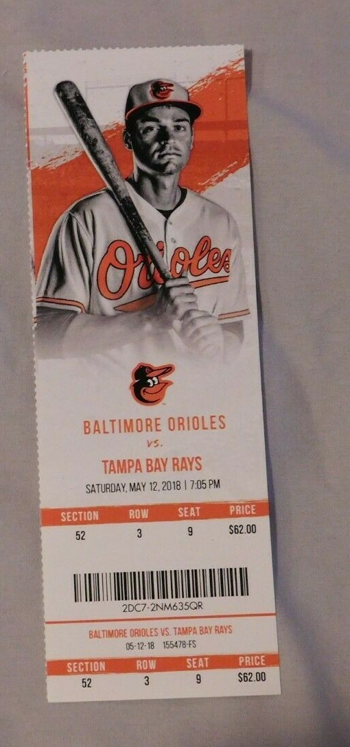 2018 Baltimore Orioles Ticket Stub Pick One - unused Season Ticket | eBay