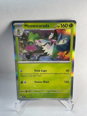 Pokémon TCG Meowscarada Scarlet & Violet Base Set 015/198 Holo Rare | eBay