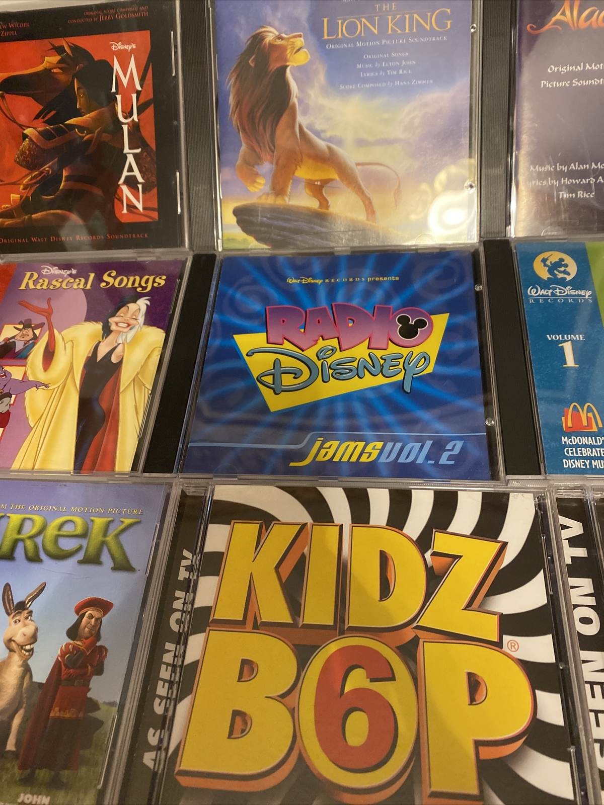 Lot Of 12 Walt Disney (CD) Movie Soundtracks Radio Disney Kidz bop Lion ...