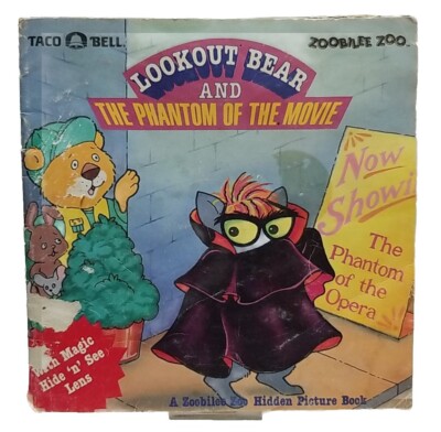 ZOOBILEE ZOO Hidden Picture Book LOOKOUT BEAR AND PHANTOM OF THE MOVIE ...