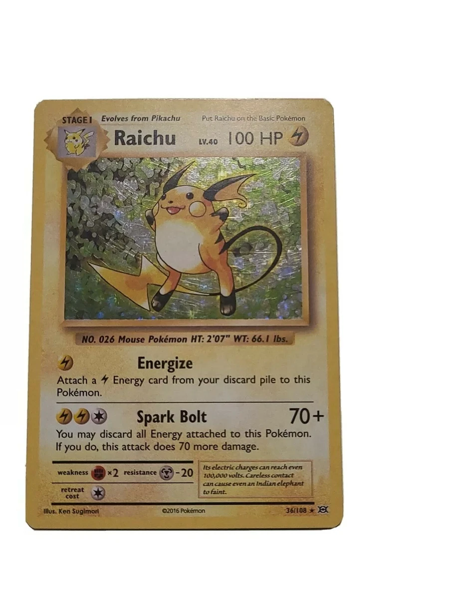 Raichu Evolution Card
