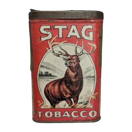 Rare Vintage Advertising STAG Tobacco Red Metal Pocket Tin - Empty | eBay