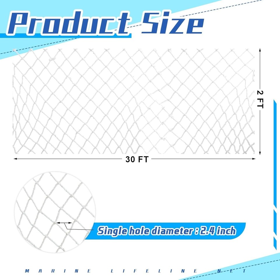 Boat Safety Lifeline Netting Marine Safety Guardrail Netting Safe ...
